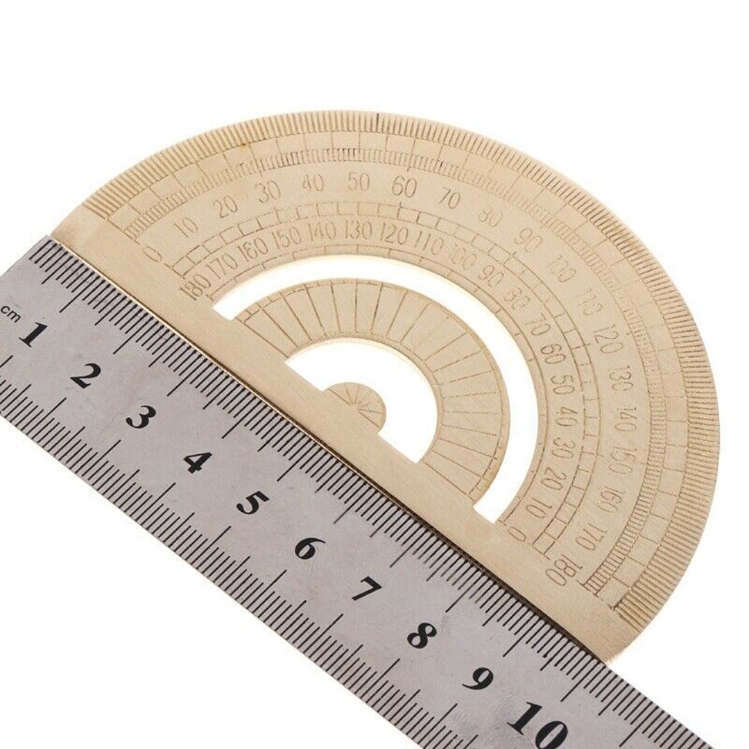 Brass Copper Protractor Semicircle Ruler Protracto... – Vicedeal