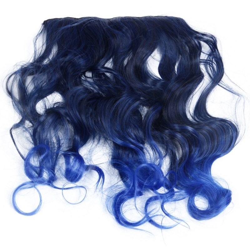 20" Two Colors Mixed Dip-dye Color Curly Clip in H... – Grandado