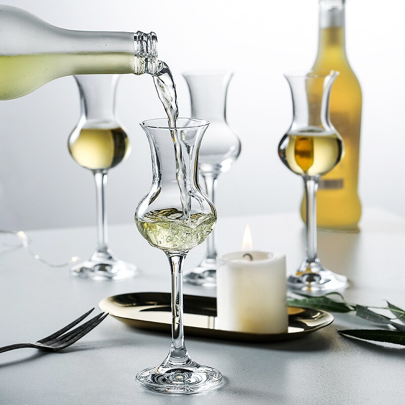 Crystal Liqueur Glass Tulip Wedding Champagne Flut... – Vicedeal