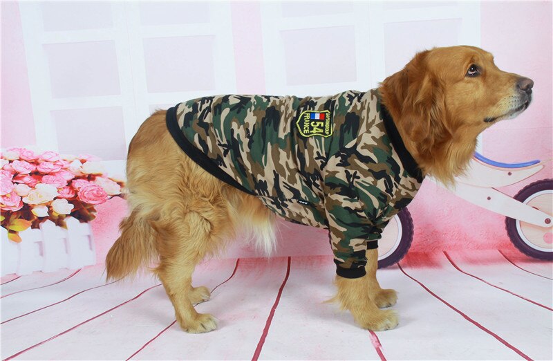 Camouflage dog jacket Overall For big dog clothes ... – Grandado