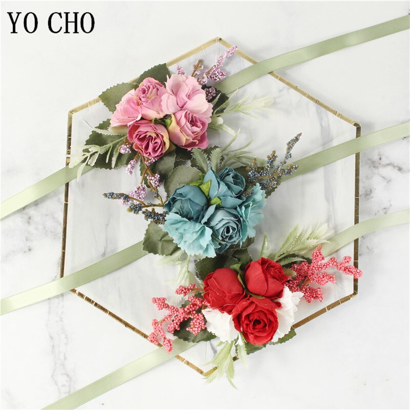 Yo Cho Boutonniere En Corsage Bruidegom Broche Pin... – Grandado