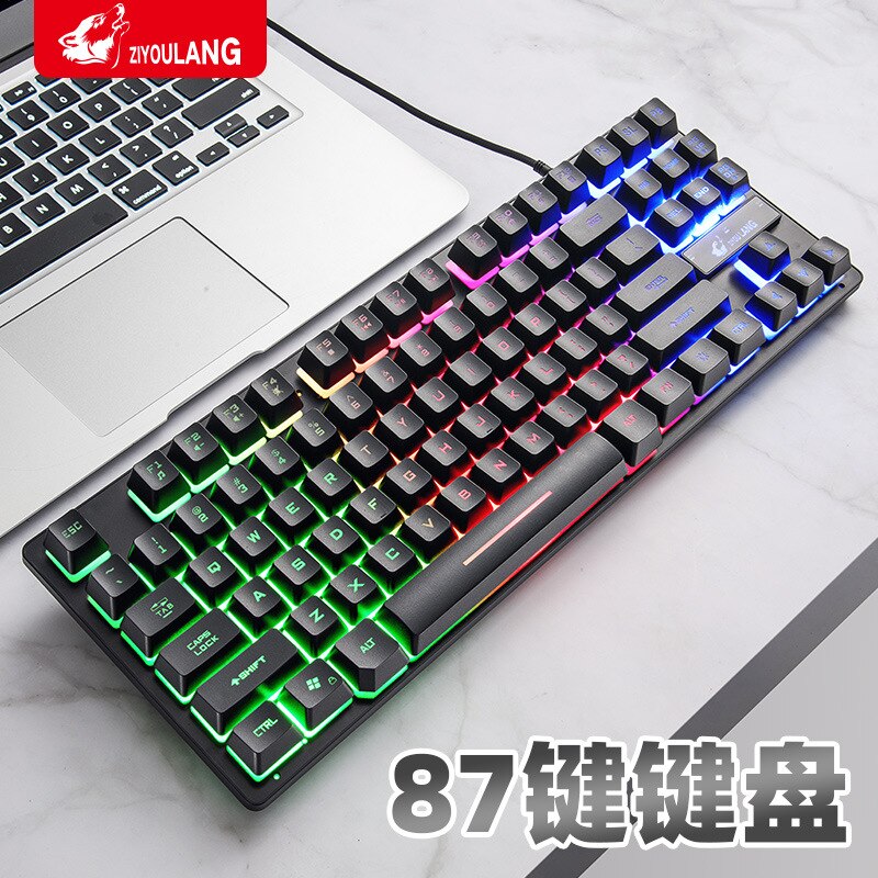 Free Wolf K16 Wired Keyboard 87 Key E-Sports Game ... – Grandado