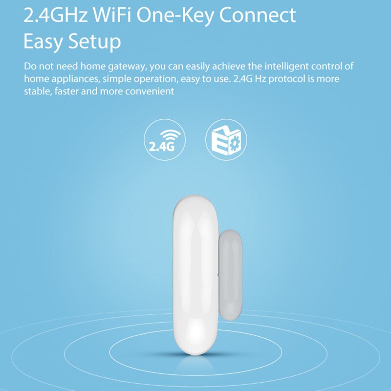 Safe For Home Smarter WiFi Door Window Sensor Comp... – Vicedeal