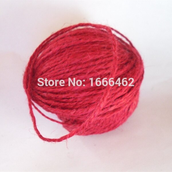 1-1.5mm *50m/Roll Hemp Rope Red Color Sisal Cord J... – Grandado