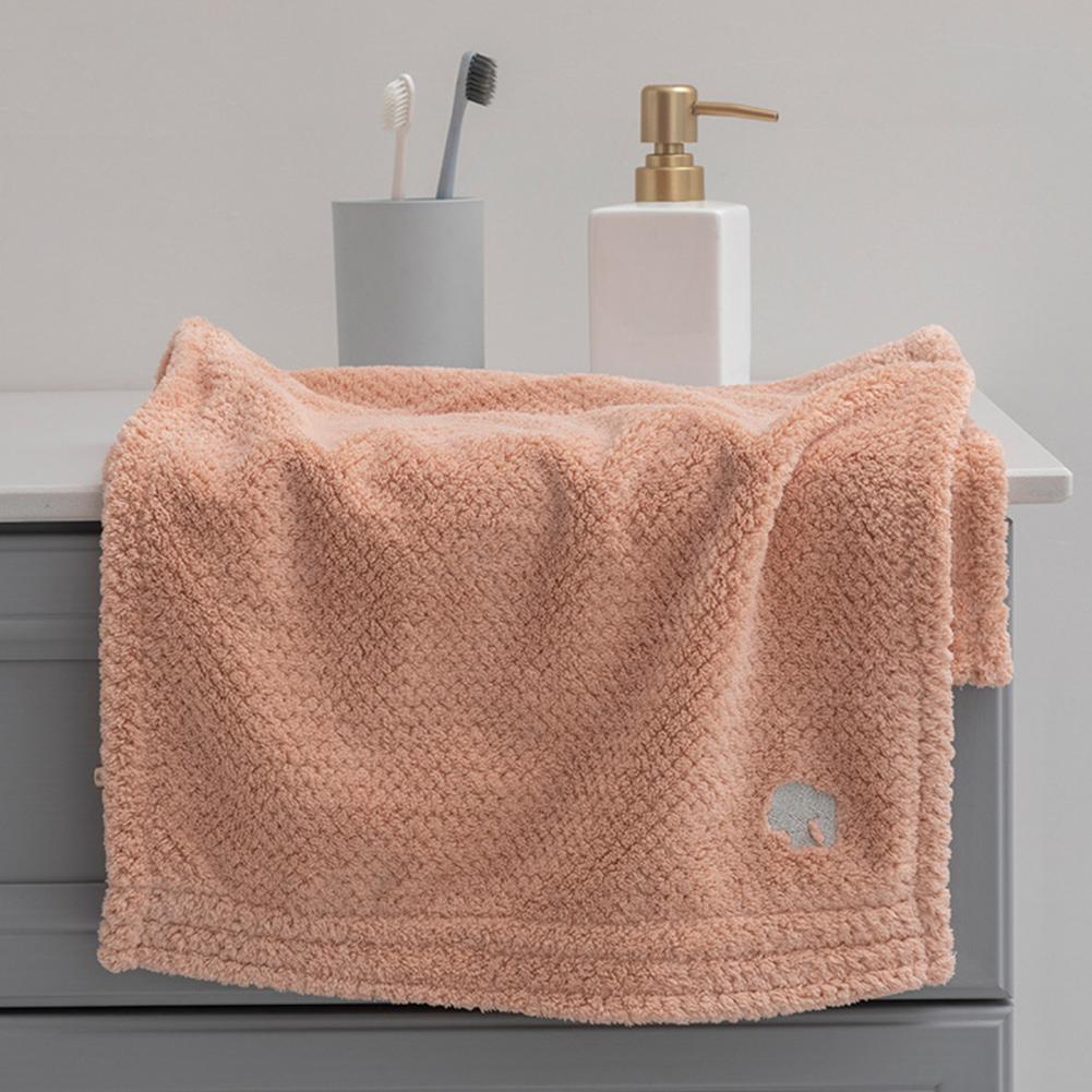 Portable Good Thickened Fluffy Hand Towel Coral Fl... – Grandado