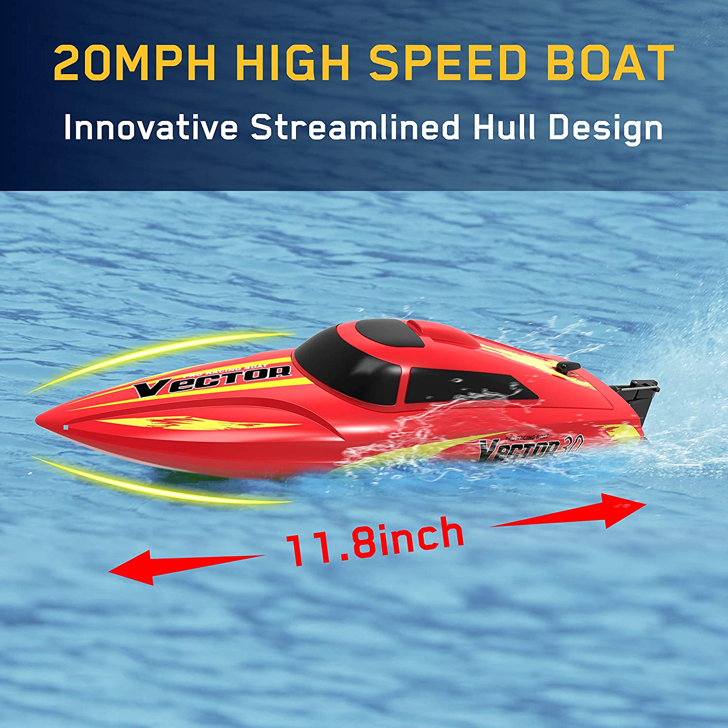 VOLANTEXRC Vector30 Remote Control Boat for Pools ... – Grandado