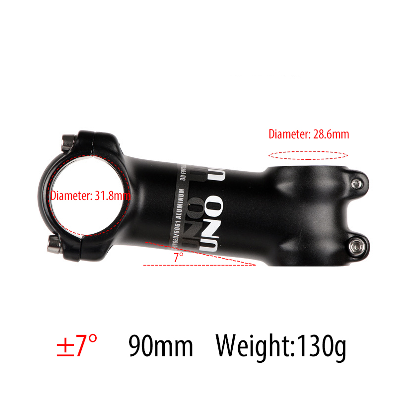 UNO Bike Stem Bicycle 1-1/4" 31.8mm Handlebar... – Grandado