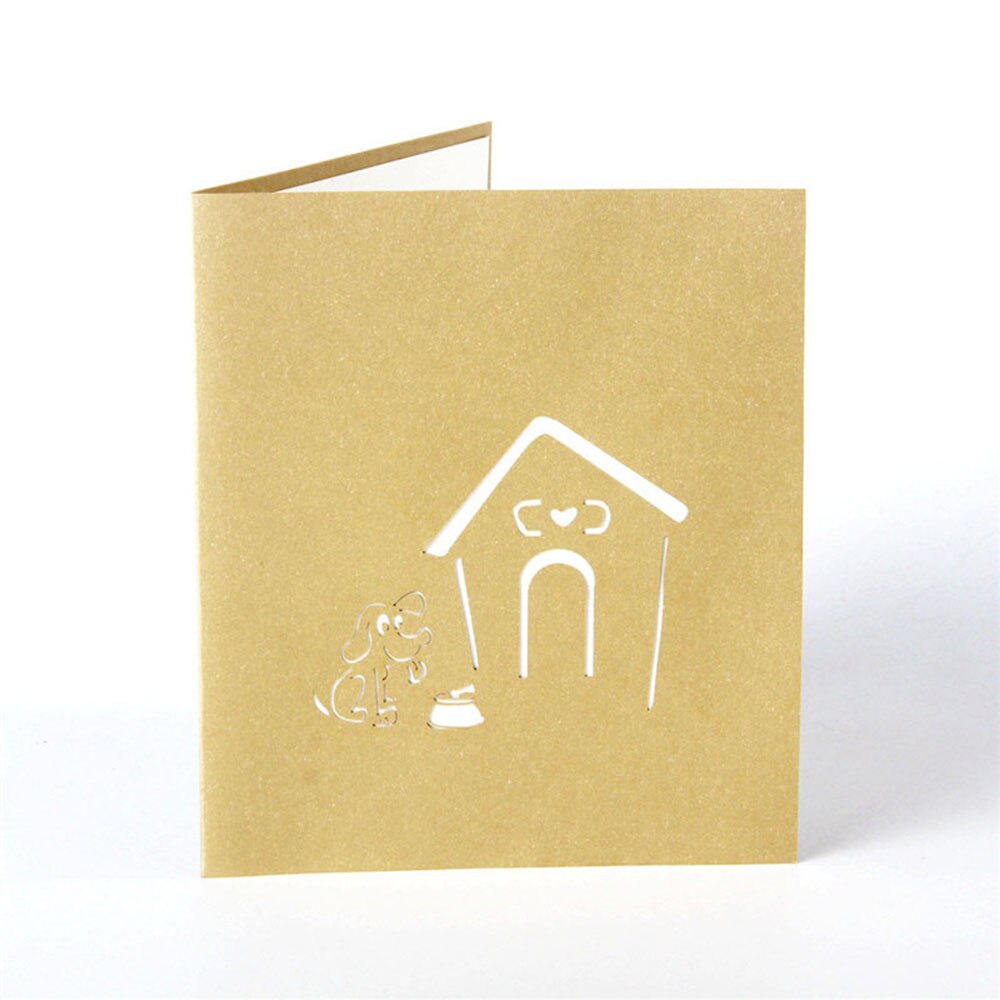 3pcs 3D Pops Up Card Dog House Birthday Card Pet H... – Grandado