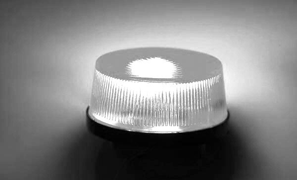 12v CLEAR WHITE TRANSPARENT STROBE security warnin... – Grandado