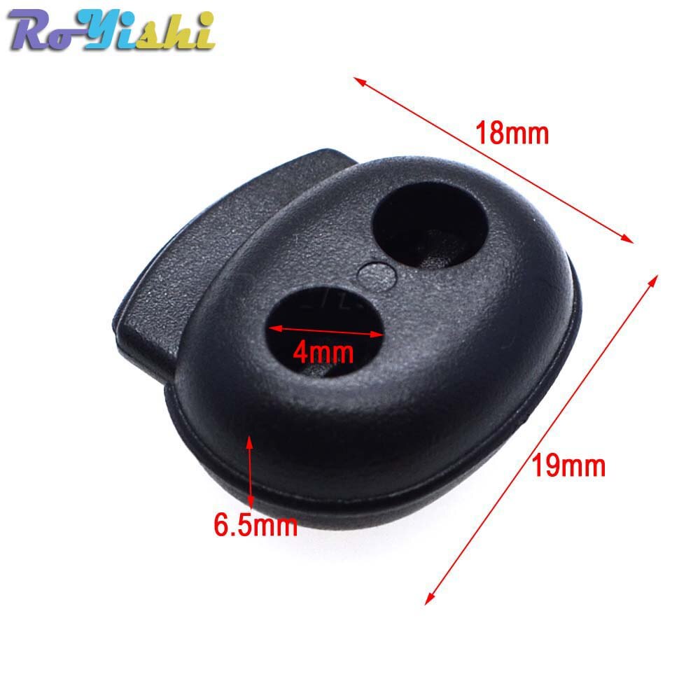 25pcs/pack Plastic Cord Lock Stopper Toggle Clip B... – Grandado
