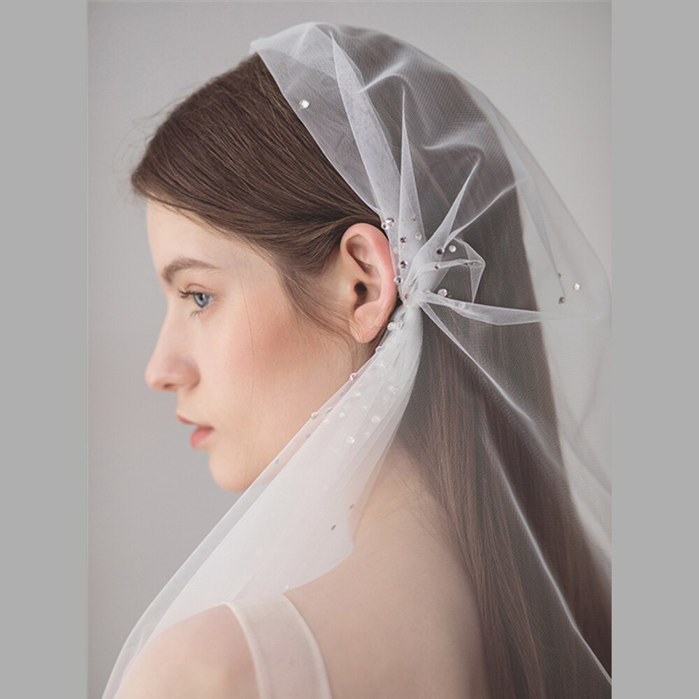 Parmalambe Tulle French Bride Sweet Veil Wedding V... – Vicedeal