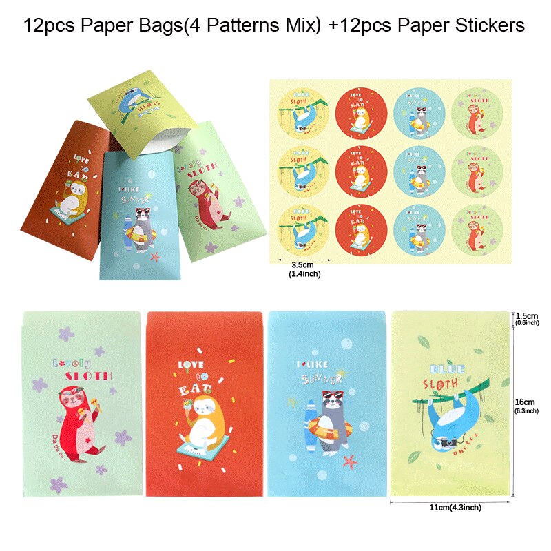12sets Cute Dancing Sloth Cartoon Mini Paper Envel... – Grandado