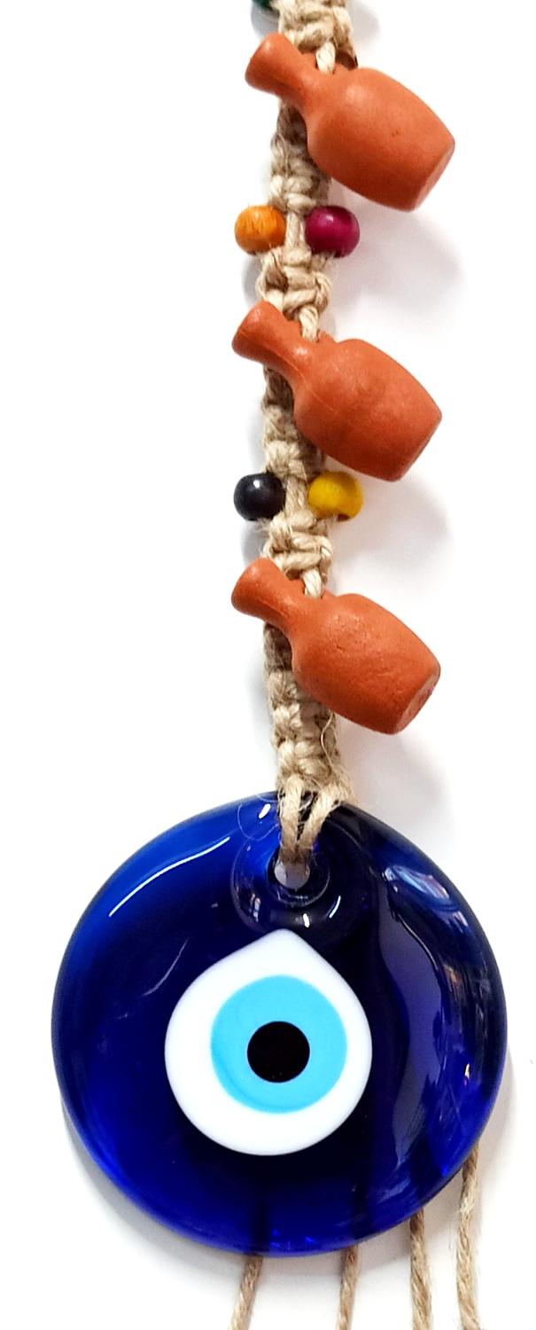 Glass Evil Eye Bead Handmade Evil Eye Wall Ornamen... – Grandado
