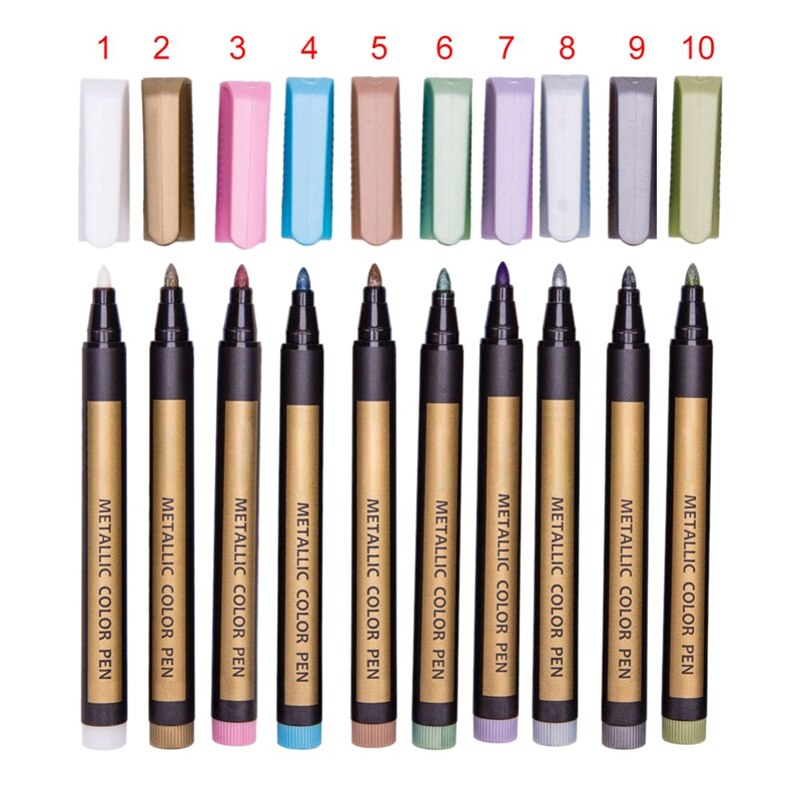 Metal Pen Tip Metallic Color Paint Markers DIY Car... – Grandado