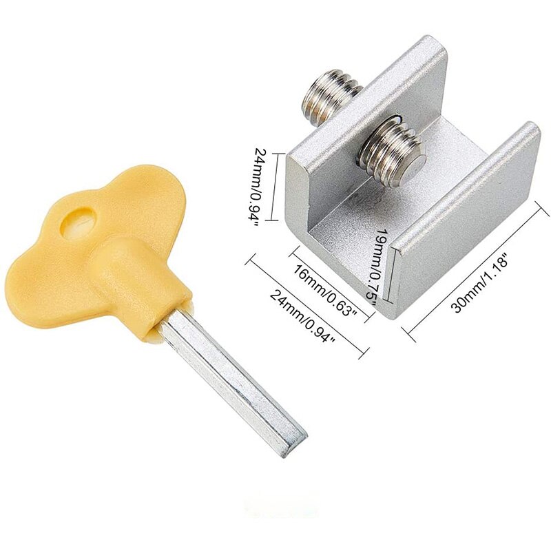 Aluminum Window Stopper Lock Door Frame Security L... – Grandado
