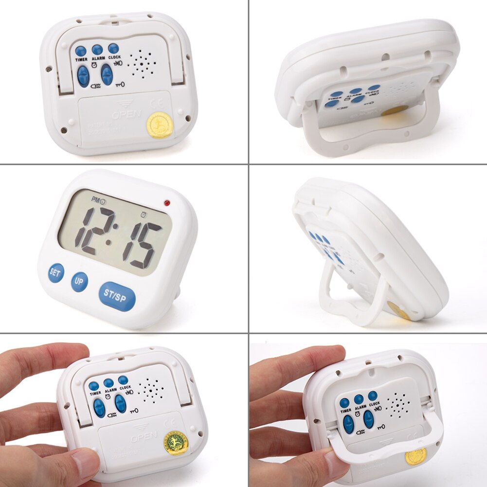 Vibration Backlight LED Digital Clock Timer Electr... – Grandado