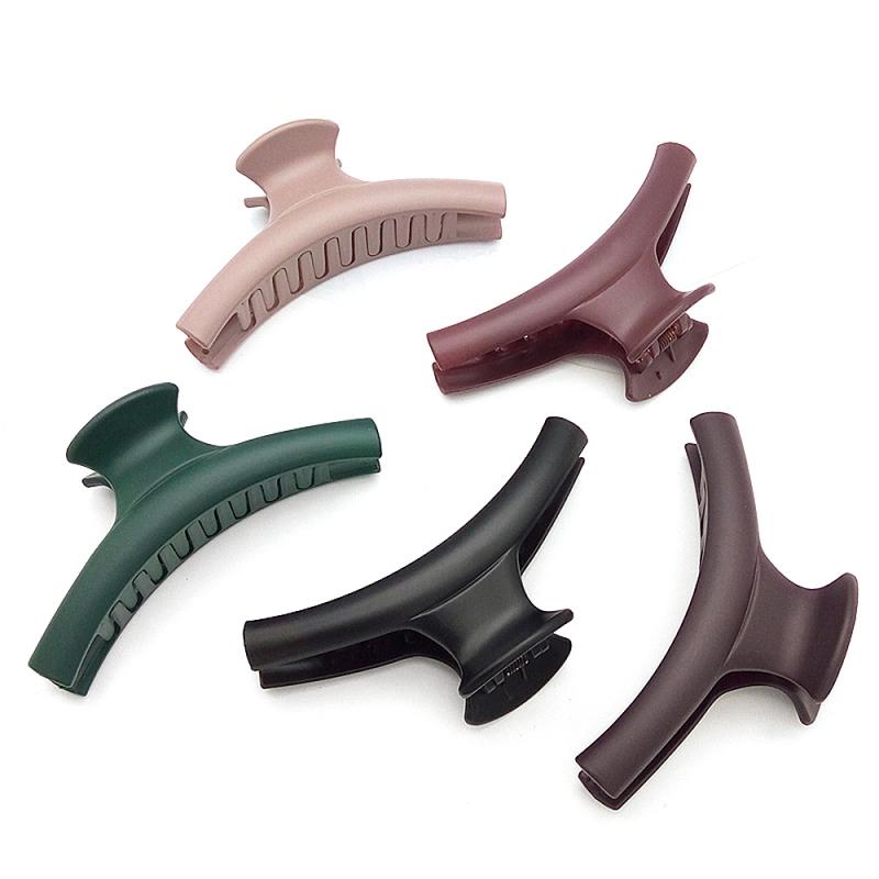 Frosted Plastic Hair Claws Clip Acrylic Large Hair... – Grandado