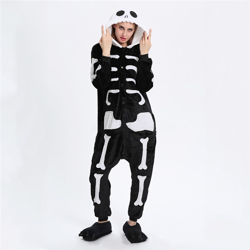 Skeleton Robes Jumpsuit Sleepwear Cosplay Costume ... – Grandado