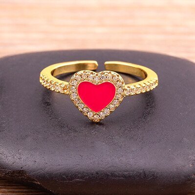 Ins Shiny Snoep Kleuren Zirkoon Druipend Olie Emai... – Grandado