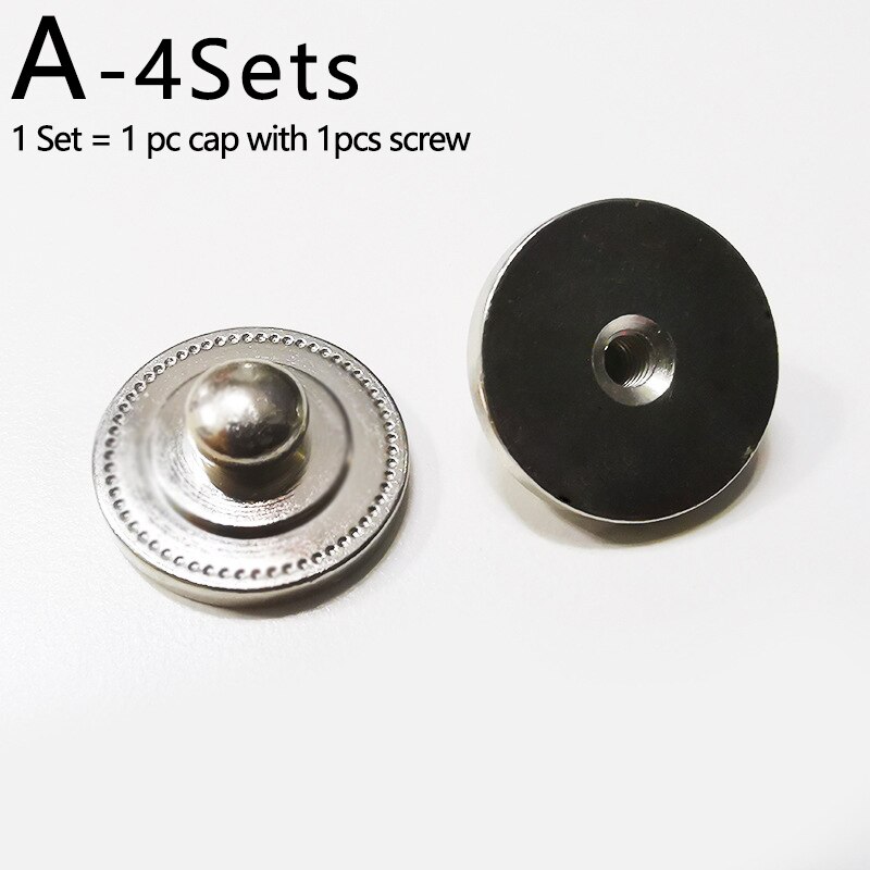 4 Set Solide Messing Binding Schrauben Nagel Niete... – Vicedeal