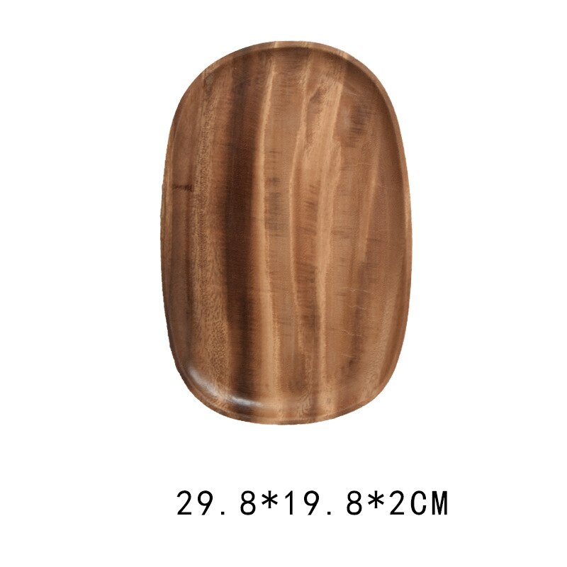 Whole Wood Walnut Wood Irregular Oval Solid Wood P... – Vicedeal