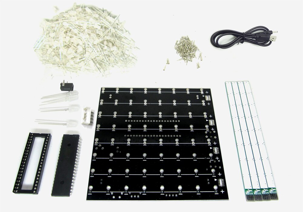 DIY 3D8 mini Cubeeds LED DIY KIT mit ausgezeichnet... – Vicedeal