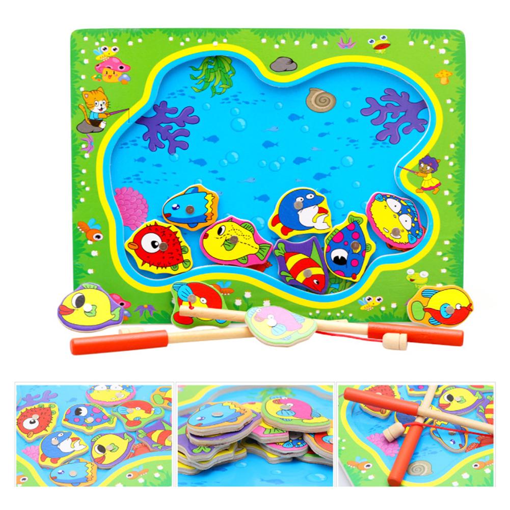 Magnetic Cartoon Ocean Fish Puzzles Pretend Fishin... – Vicedeal