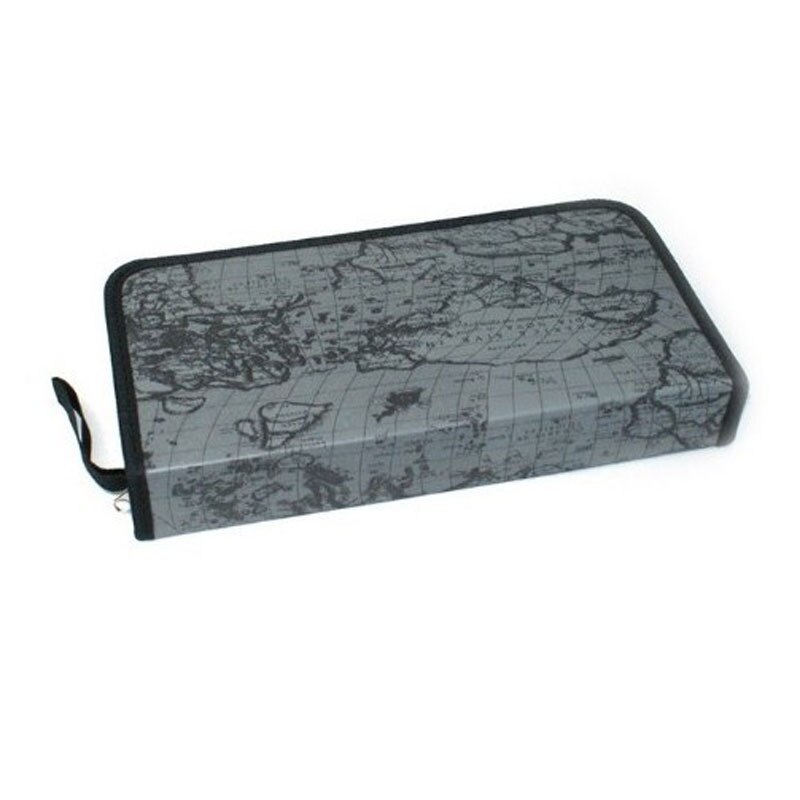 CD Case World Map Pattern CD Bag 80 Disc Capacity ... – Grandado