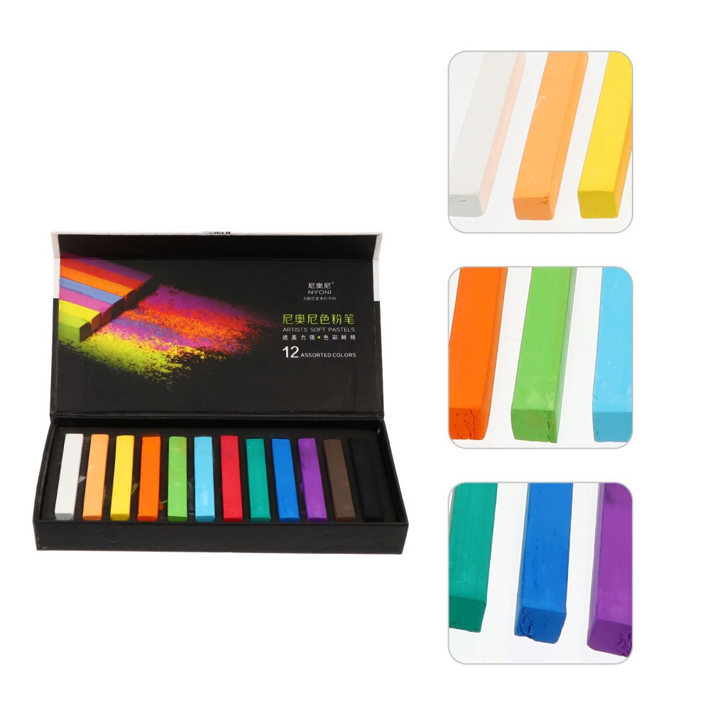 1 Set Artist Soft Pastels Assorted Colors Square C... – Vicedeal