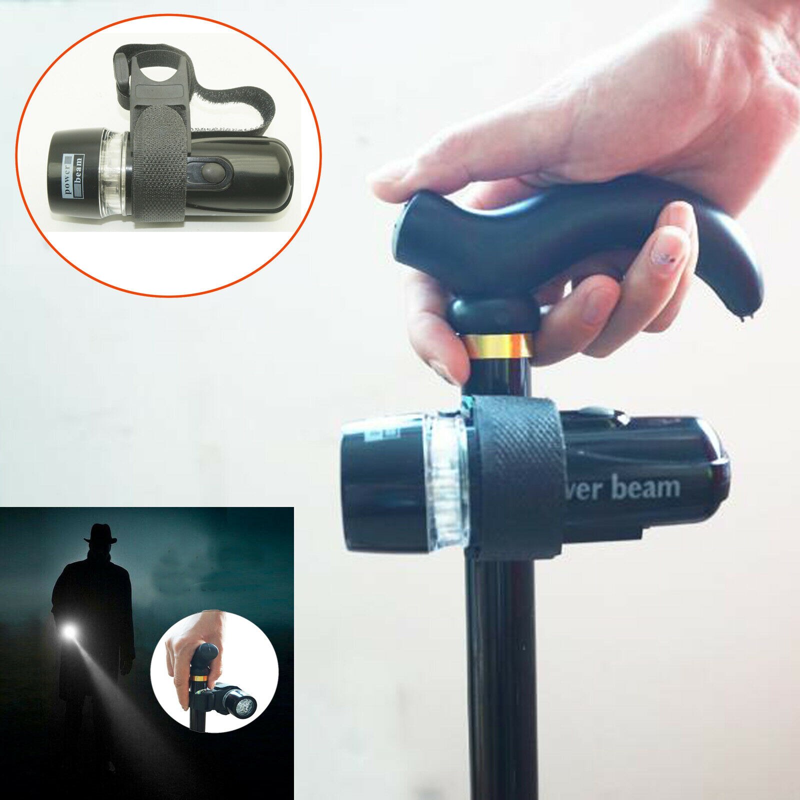 Universal LED Torch Light for Walking Stick Cane M... – Vicedeal