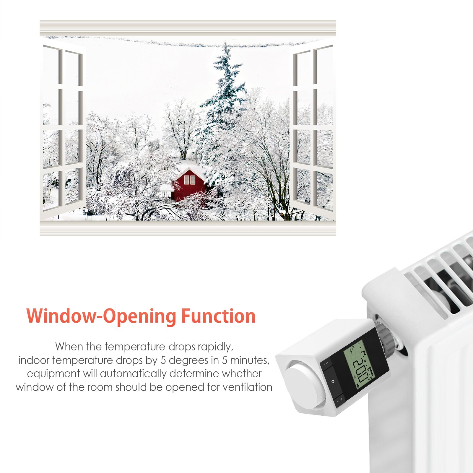 ZigBee Thermostatic Radiator Weekly Programmable S... – Vicedeal