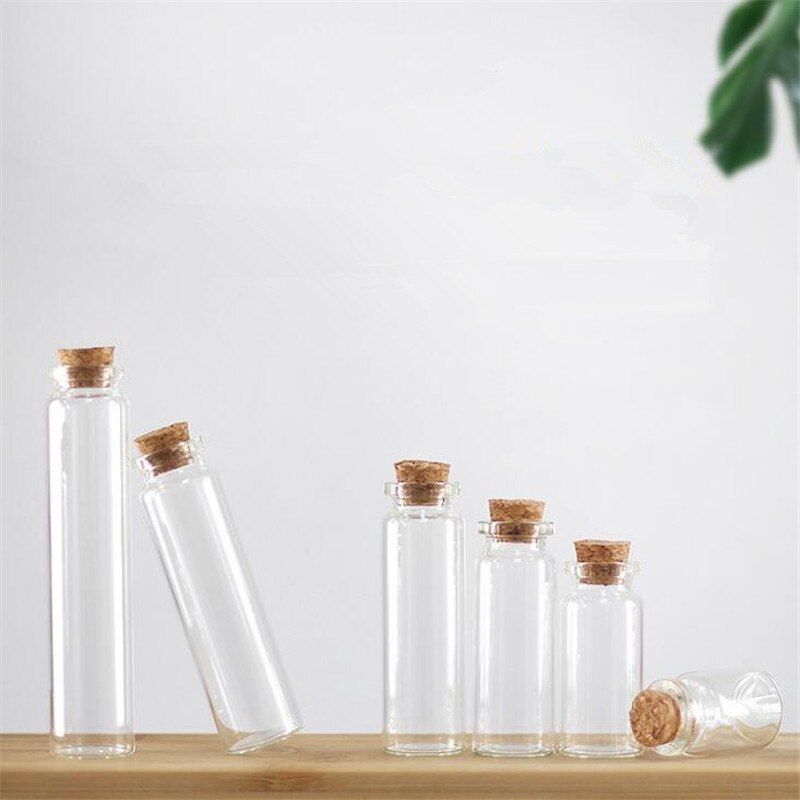 50PCS Mini Glass Bottle DIY Jars Message Vials Cor... – Vicedeal
