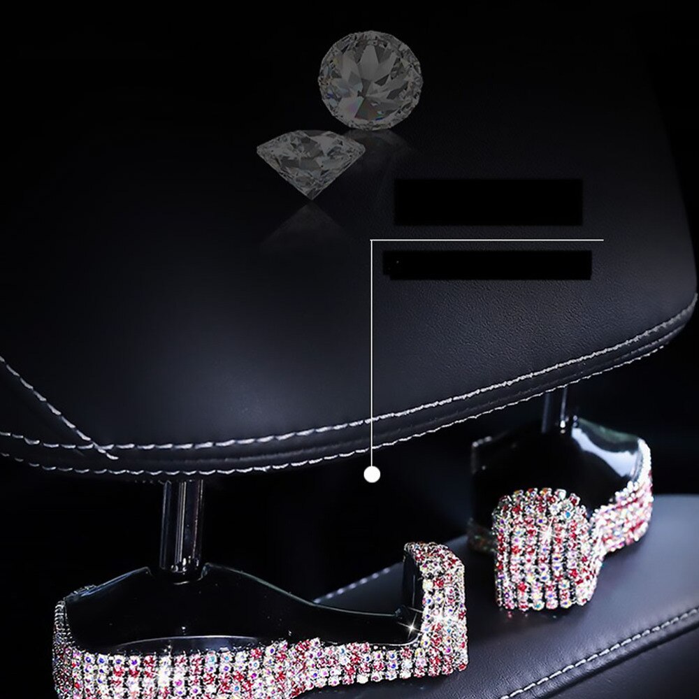 1Pc Rhinestone Inlaid Car Seat Hook Multifunctiona... – Vicedeal