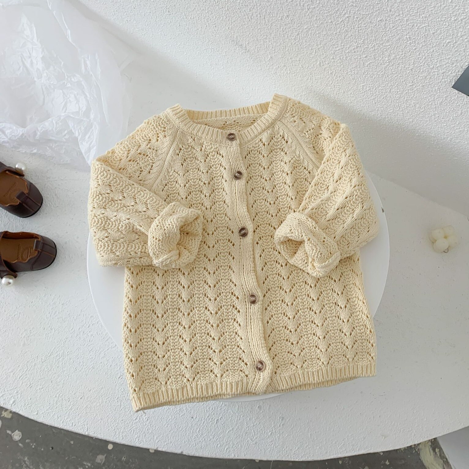 Spring Girls Long Sleeve Knitted Sweaters Kids Car... – Vicedeal