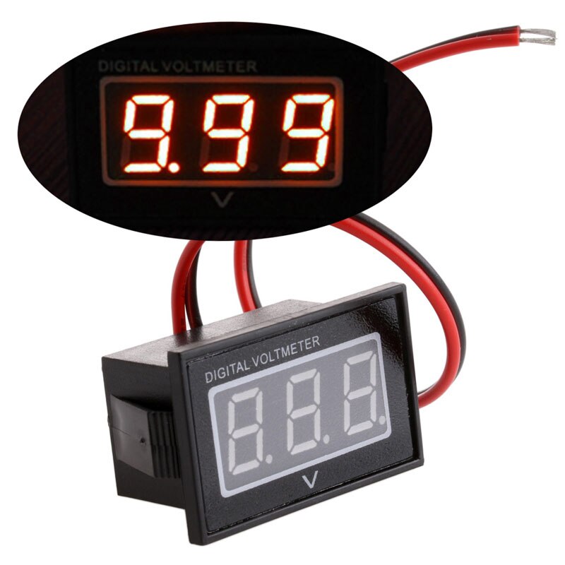 24V 36V 48V Golf Cart Red Digital Voltage Meter Ba... – Grandado