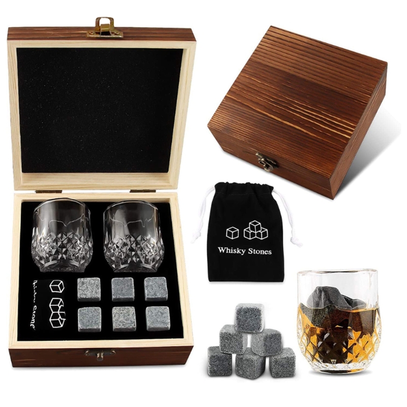 Whisky Wijn Tool Set Glazen Beker Flanel Opbergtas... – Vicedeal