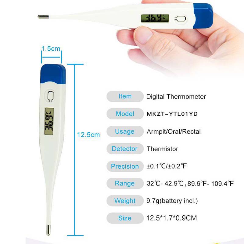 1 PC Digital Thermometer Good Clinical Oral Undera... – Grandado