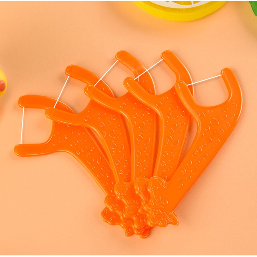 Kids Cartoon Dental Flosser Oral Care Deicduous Te... – Grandado