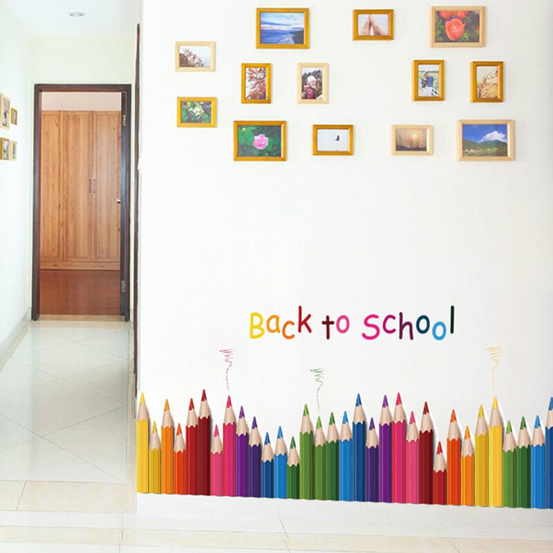 DIY Colorful Pencils Back To School Wall Sticker R... – Grandado