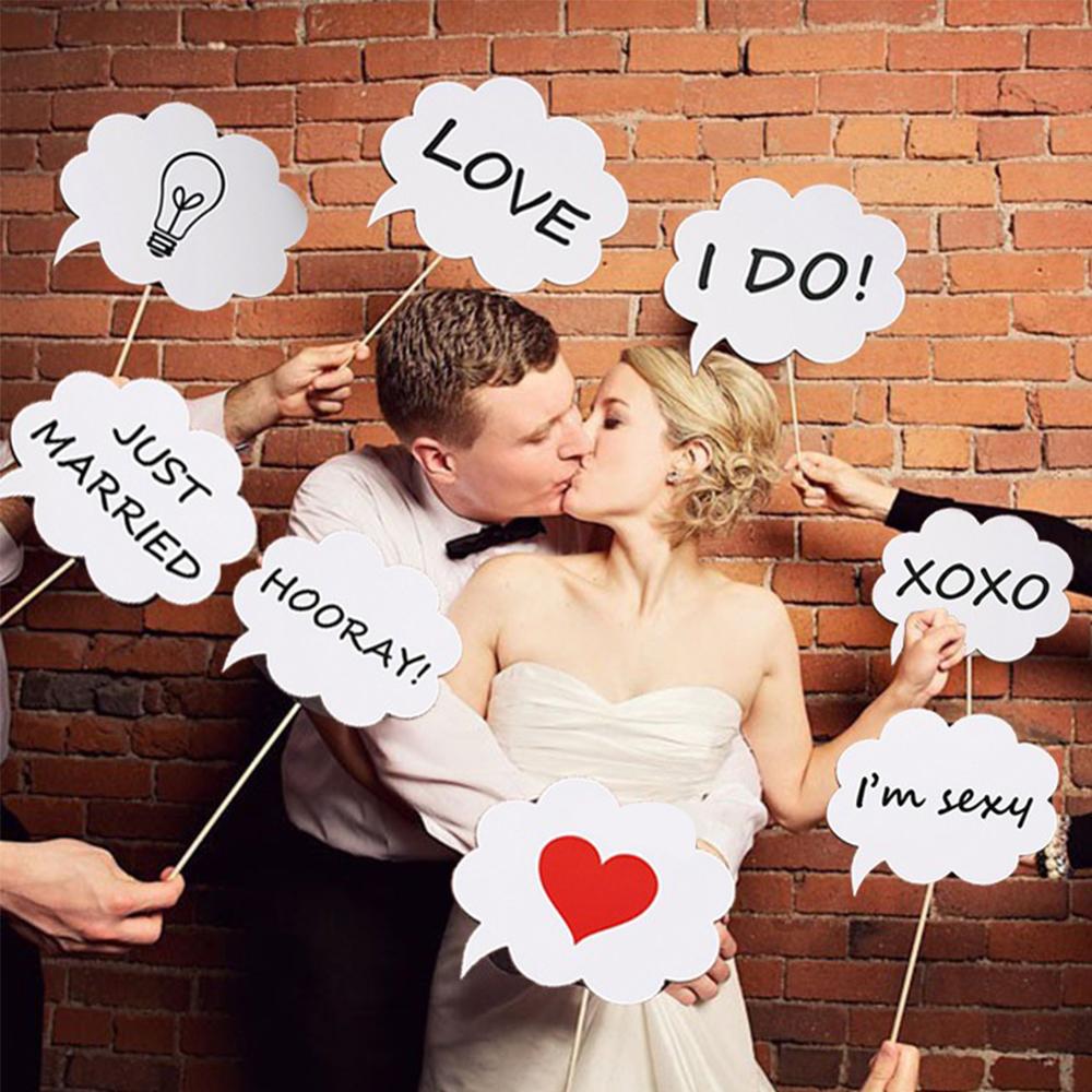8 Stks/set Wedding Party Hart Bubble Foto Props Di... – Vicedeal
