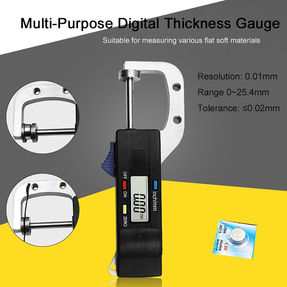 Portable Precise Digital Thickness Gauge Meter Met... – Vicedeal