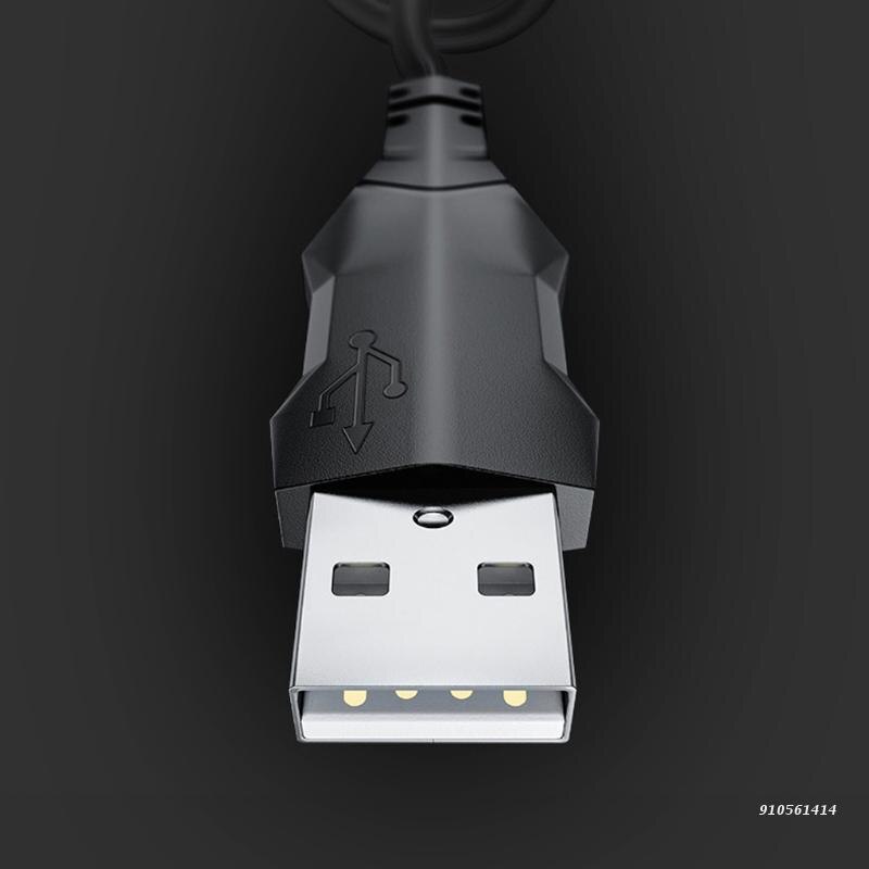 Black Wired USB Optical Mouse Warm Palm&Finger... – Vicedeal