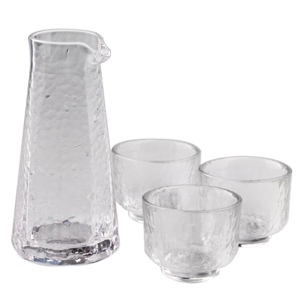 1 Set 4Pcs Japanese Style Glass Sake Cups Practica... – Grandado