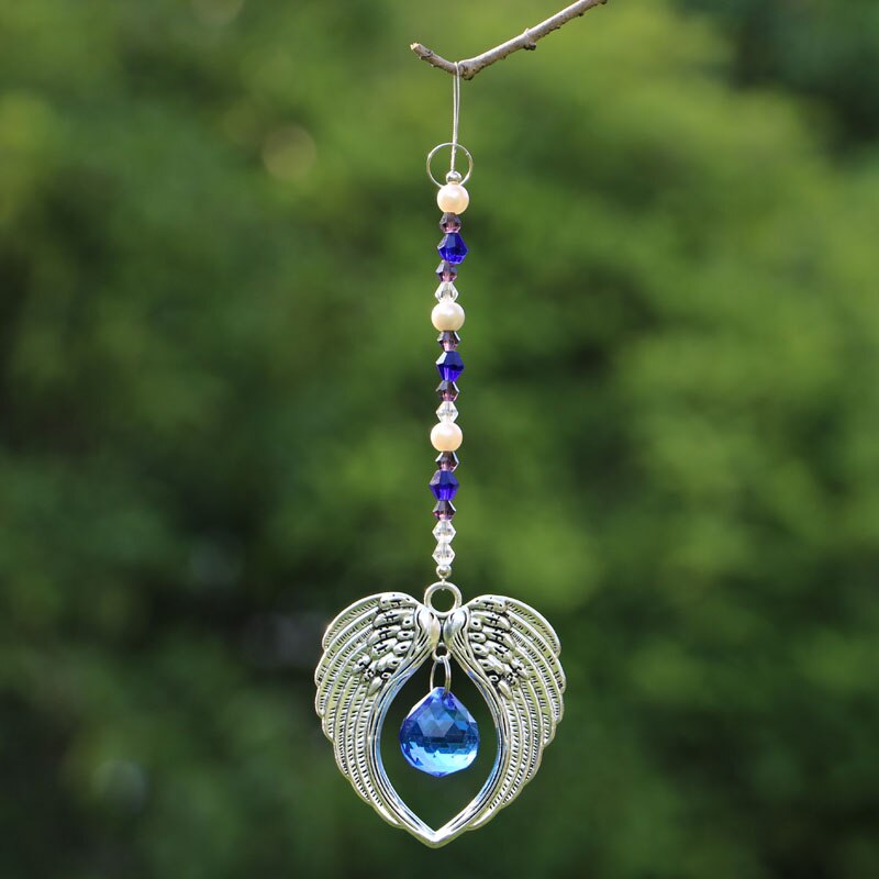 1PCS Opknoping Crystal Suncatcher Angel Wing Hange... – Grandado