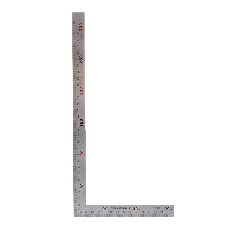 Stainless Steel L Shape Ruler Double Sided Ruler M... – Grandado
