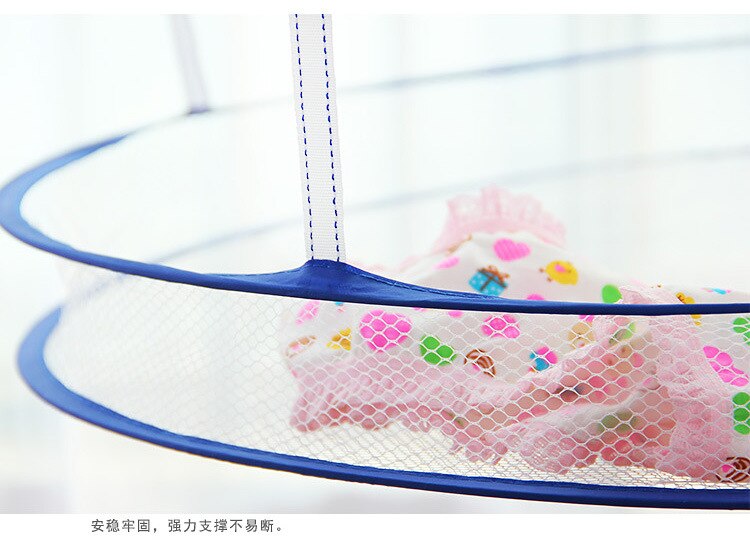 Dual Layers Folding Drying Racks & Nets Mesh Blue ... – Grandado