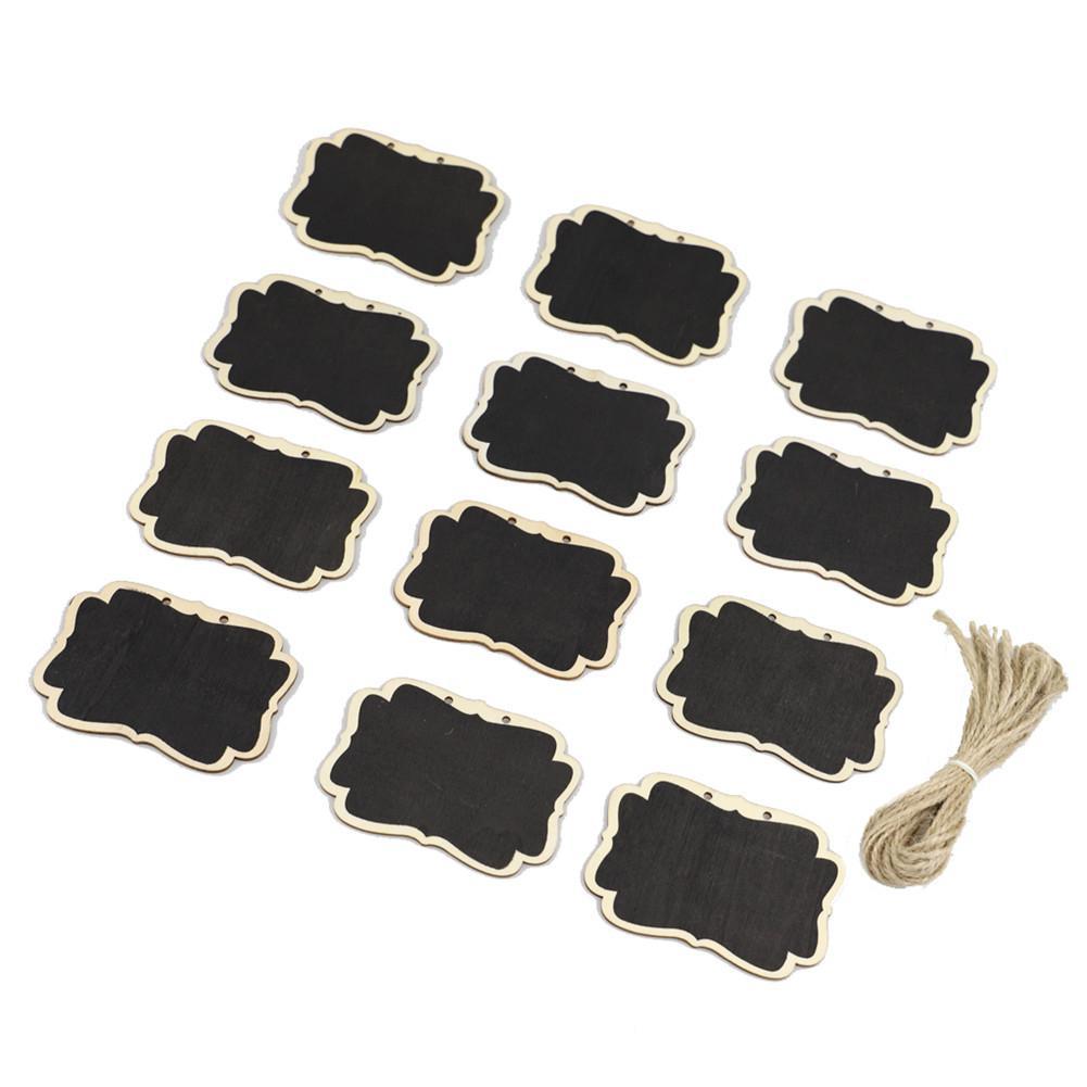 12Pcs/Set Mini Chalkboards Double Sided Blackboard... – Grandado