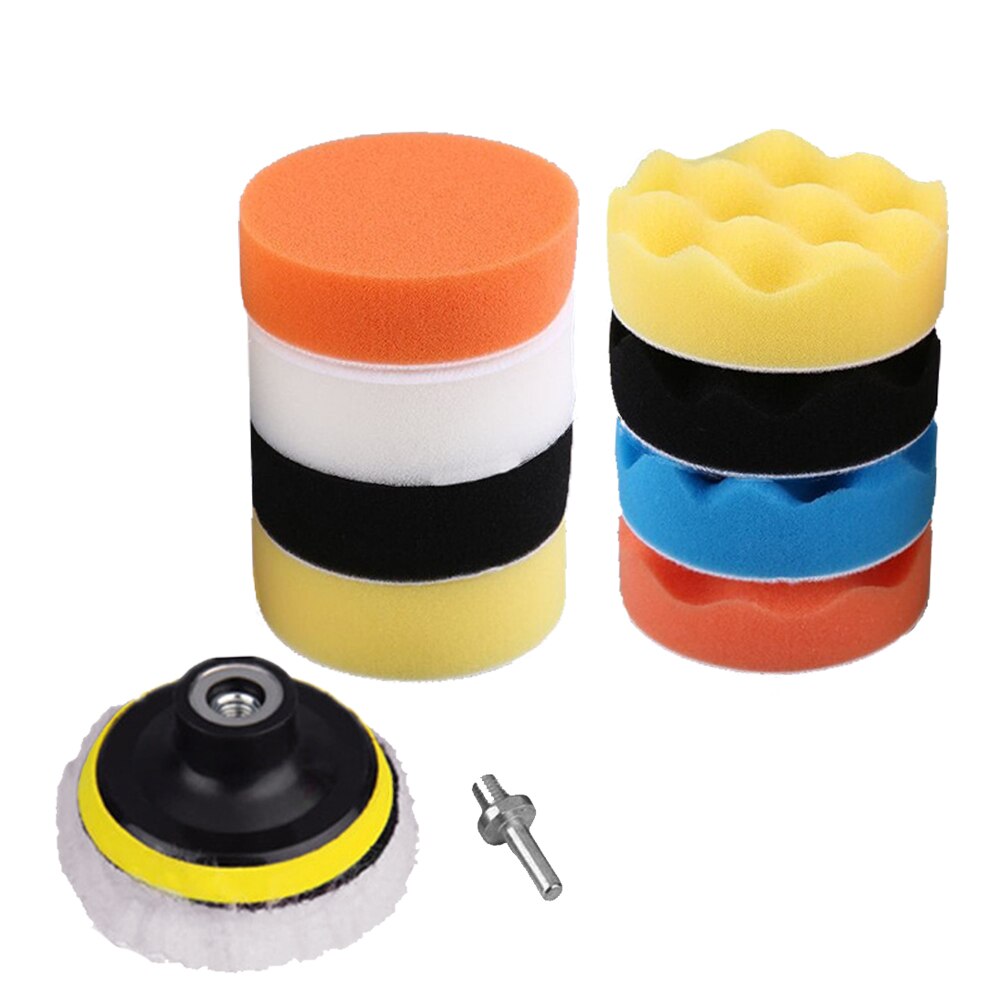 11 Stks/set Spons Auto Polijstmachine Foam Waxen P... – Grandado