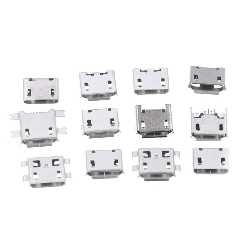 60 pçs/lote 5 pinos smt soquete conector micro usb... – Grandado