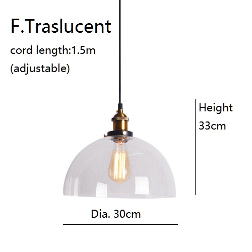 LukLoy Retro Glass Pendant Lights LED Kitchen Ligh... – Vicedeal